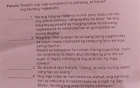 Panuto Basahin Ang Mga Sumusunod Na Pahayag StudyX