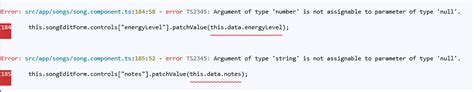 Angular Error Ts2345 Argument Of Type String Is Not Assignable To Parameter Of Type Null