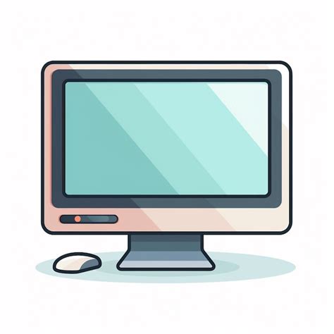 Un Monitor De Computadora Con Una Pantalla Azul Y Un Borde Rosa