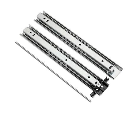 Prowadnice DZ5343 DZ5344 z blokadą dł 40 cm 85 kg wysuw 100