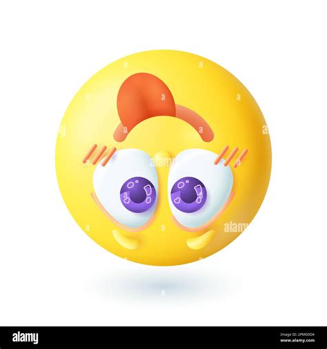 Crazy tongue out emoticon face Banque de photographies et dimages à