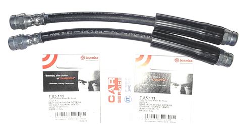2x Brembo Przewód hamulcowy elastyczny Tył tylny VW GOLF V AUDI A3 8P T
