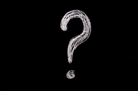 Premium Photo Question Mark Hand Drawn In Chalk On A Blackboard