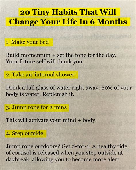 Tiny Habits That Will Change Your Life In Months Thread From
