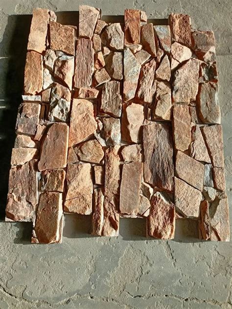 Matt Multicolor Natural Stone Wall Cladding Size 150x600 Mm At Rs 110