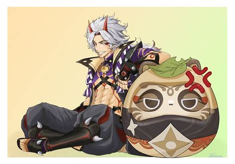 Arataki Itto Genshin Impact Image By Pixiv Id