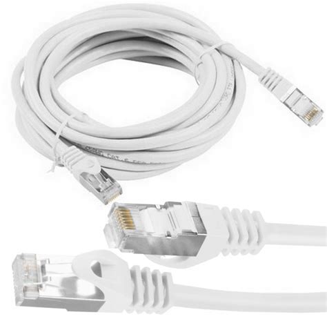 Kabel sieciowy LAN ETHERNET internetowy kat 6 FTP RJ45 20m Skrętka