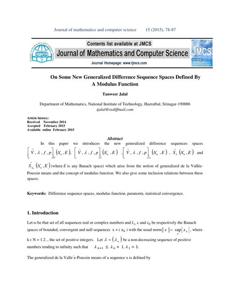 pdf on some new generalized difference sequence spaces defined by a modulus function