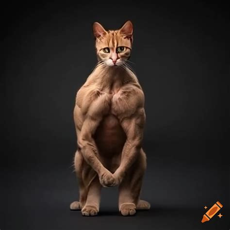 Muscular Cat On Craiyon