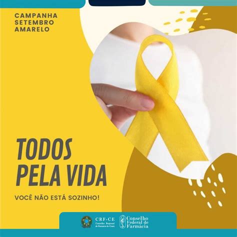 Campanha Setembro Amarelo Todos Pela Vida CRF CE