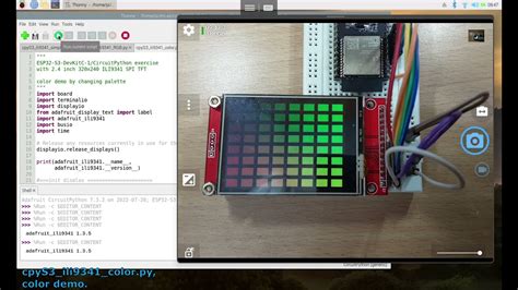 320x240 ili9341 spi tft drived with esp32 s3 circuitpython youtube
