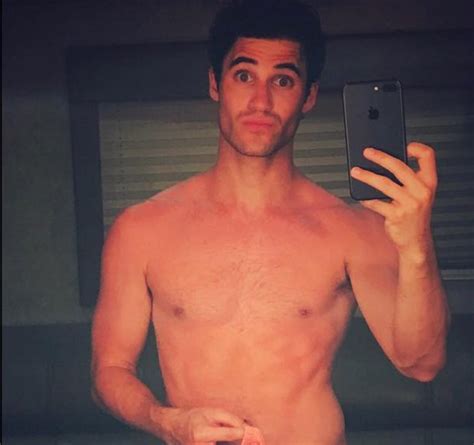 Welcome To My World Darren Criss Shares Nearly Naked Sunburn Selfie
