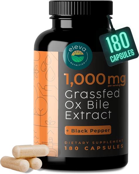 Amazon Nutricology Ox Bile 125 Mg Ox Bile Supplements For No