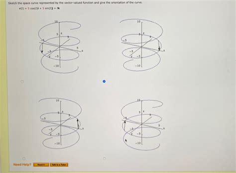 solved sketch the space curve represented by the