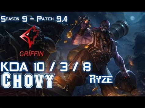 GRF Chovy RYZE Vs AZIR Mid Patch 9 4 KR Ranked YouTube