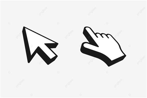 Cursor Del Mouse Y Puntero En Estilo 3d PNG Dirección Cursor 3d PNG