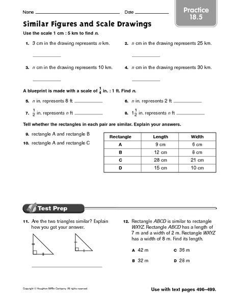 7th Grade Scale Factor Worksheets Worksheets Master