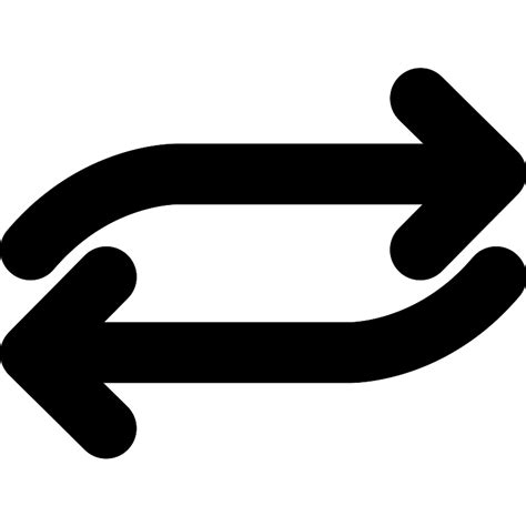 Two Arrows Pointing Opposite Sides Vector SVG Icon SVG Repo