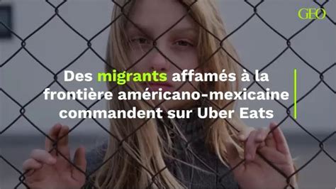 Des migrants affamés à la frontière américano mexicaine commandent sur