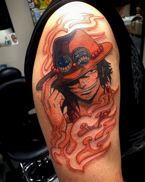 Creative Ace Tattoo Design Ideas Ace Of Spades Portgas D Ace One