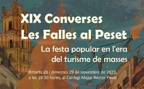 Una nueva edición de Converses Les Falles analizará el impacto del