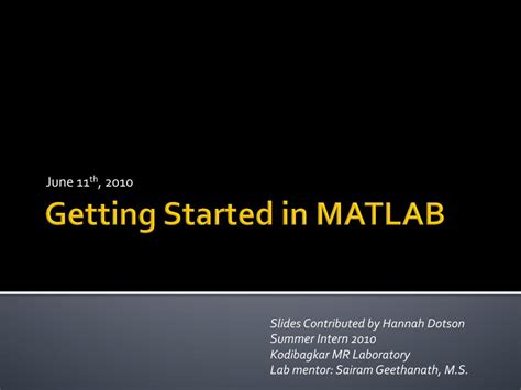 pdf getting started with matlab by hannah dotson vikram kodibagkar laboratory dokumen tips