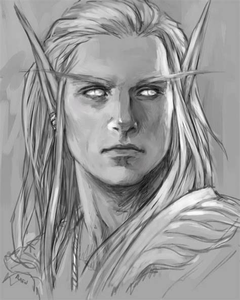 Sindorei Magister Elf Drawings Elf Man Male Elf