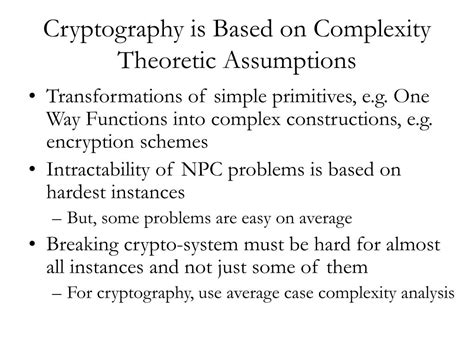 ppt complexity and cryptography powerpoint presentation free download id 4739874