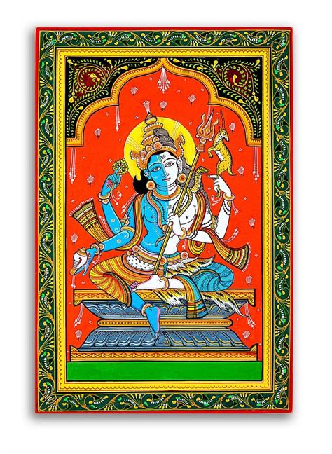 Ardhnarishwar Shiva Mahadev Shiva Paintings Paintings For Etsy India