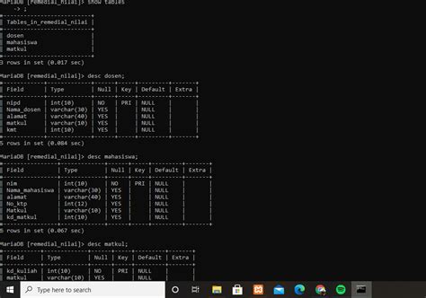 cara membuat database menggunakan cmd