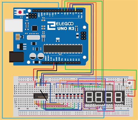 arduino seven segment display wiring diagram