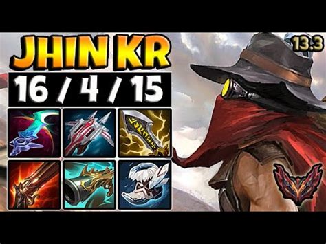 Jhin ADC Vs Zeri Korea Grandmaster Patch 13 3 Season 13 16 4