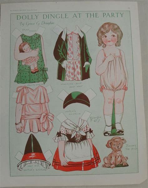 Dolly Dingle Paperdolls Vintage Magazine Paperdoll Pages March Nov