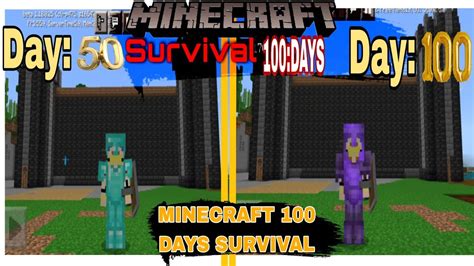 MINECRAFT 100 DAYS SURVIVAL TRIO 100 DAYS SURVIVAL IN MINECRAFT
