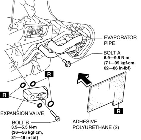 Mazda 3 Service Manual Expansion Valve Removal Installation A C