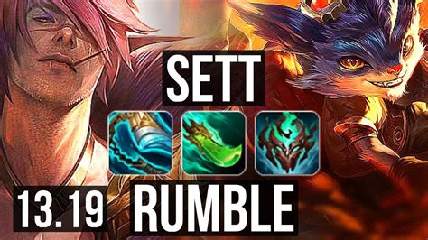 SETT Vs RUMBLE TOP 600 Games 13 3 6 800K Mastery KR Master