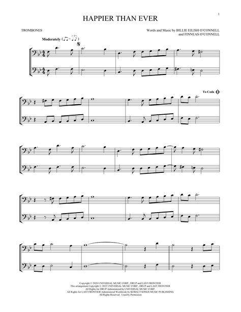 Billie Eilish Happier Than Ever Sheet Music