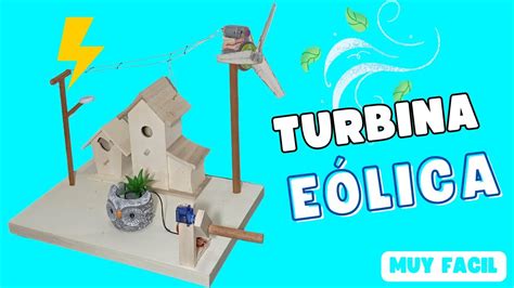 Impresionante Mini Generador Eólico y Manual Maqueta de Proyecto