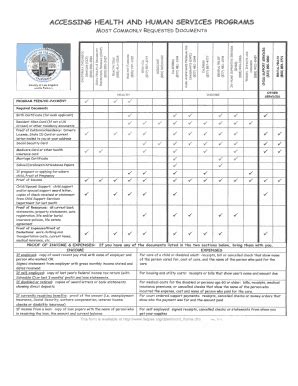 Fillable Online File Lacounty Most Commonly Requested Documents File