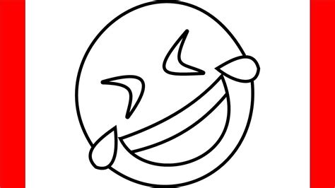 How To Draw Rolling On The Floor Laughing Emoji Step By Step Drawing