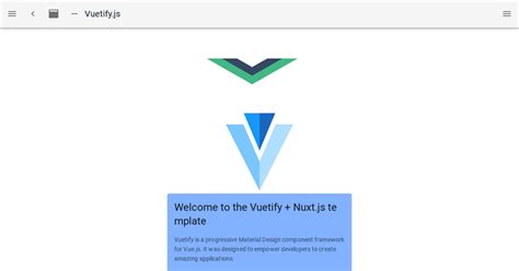 Nuxt Vuetify Codesandbox
