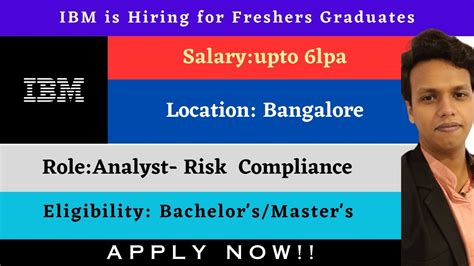 Ibm Recruitment Drive Ibm Is Hiring Analyst Fresher Can Apply