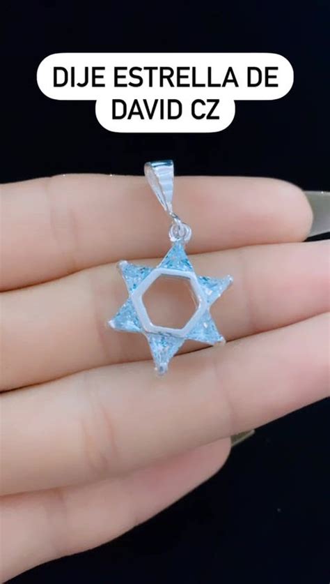 Dije Estrella De David Plata 925 Jouxbe Jewellery