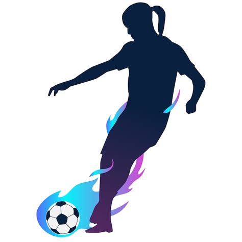 Desenho De Silhueta De Jogador De Futebol Vetor No Vecteezy