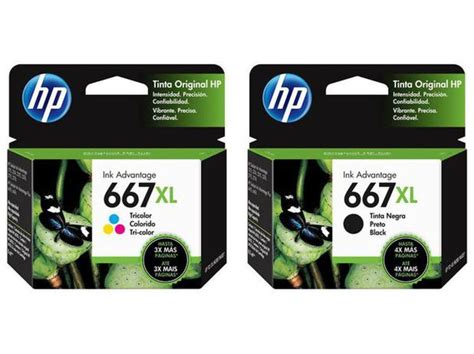 Kit Cartuchos De Tinta Originais Hp Xl Preto Colorido Hp Xl