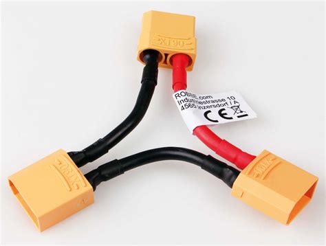 Robbe Modellsport Adapterkabel XT 90 Seriell Buchse Auf 2 Stecker 30mm