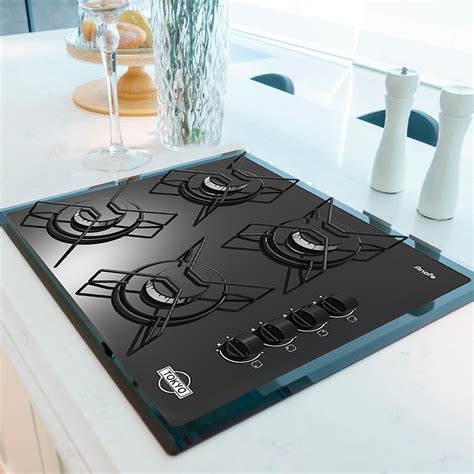 ANAFE TOKYO A GAS COOK 4 HORNALLAS VIDRIO TEMPLADO C ENCENDIDO NGO