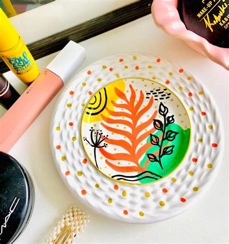 Prato Decorativo Pintado a Mão no Elo7 Leleh Brand 1560882