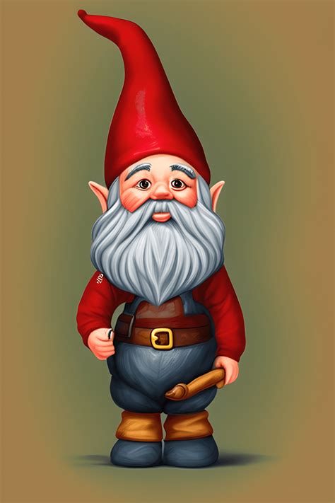 Illustration très détaillée de Gnome Creative Fabrica