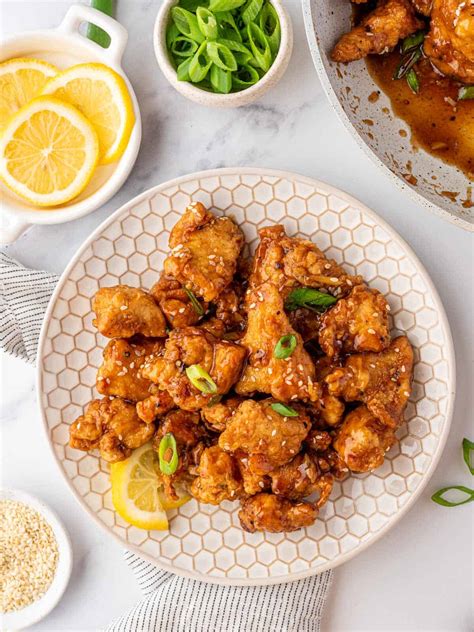 Easy Chinese Lemon Chicken Recipe Homemade Sauce Cookin With Mima